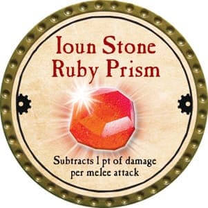 Ioun Stone Ruby Prism - 2013 (Gold) - C135 – Trent Tokens