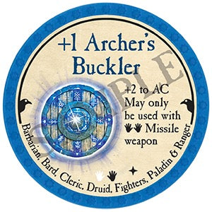 +1 Archer's Buckler - 2025 (Light Blue) - C3 – Trent Tokens