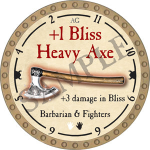 +1 Bliss Heavy Axe - 2018 (Gold) - C131 – Trent Tokens