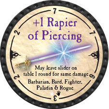 +1 Rapier of Piercing - 2010 (Onyx) - C007 – Trent Tokens