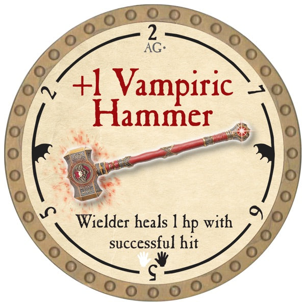 +1 Vampiric Hammer - 2026 (Gold) - R – Trent Tokens
