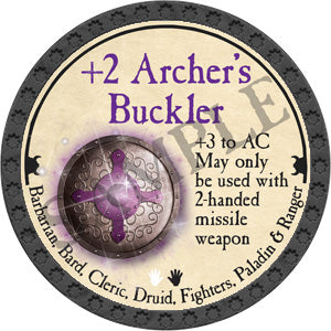 +2 Archer’s Buckler - 2018 (Onyx) - C12 – Trent Tokens
