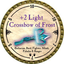 +2 Light Crossbow of Frost - 2010 (Gold) - C139 – Trent Tokens