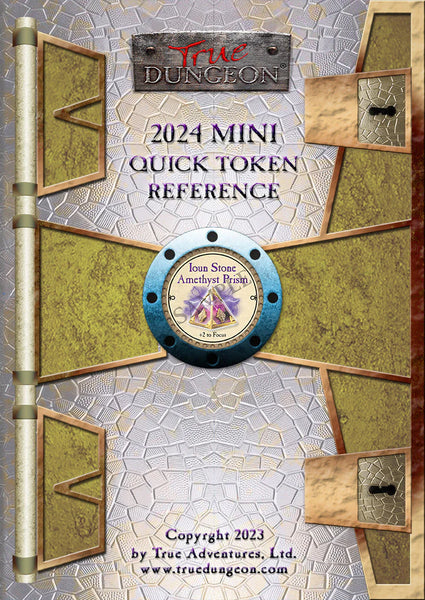 True Dungeon Mini Quick Token Reference 2024 – Trent Tokens