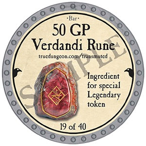 50 GP Verdandi Rune - 2025 (Platinum) - C184 – Trent Tokens