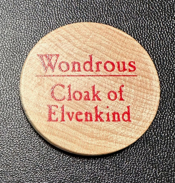 Cloak of Elvenkind - 2005b (Wooden) - C37 – Trent Tokens