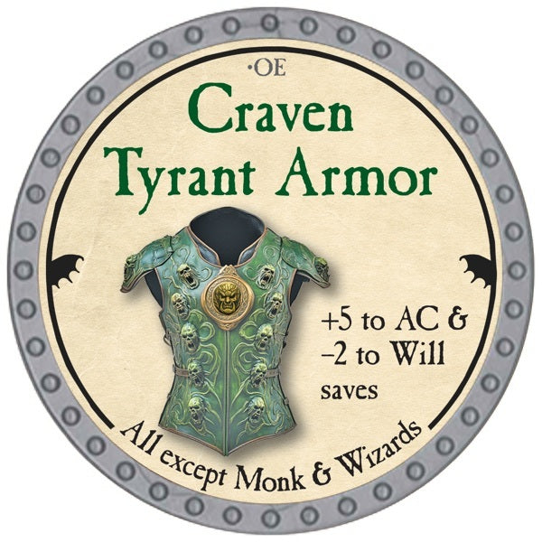Craven Tyrant Armor - 2026 (Platinum) - UC – Trent Tokens