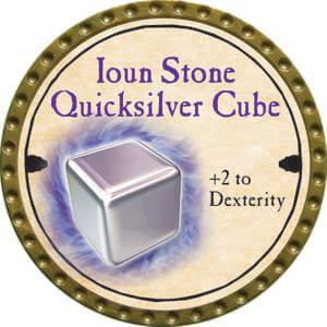 Ioun Stone Quicksilver Cube - 2014 (Gold) - C007 – Trent Tokens