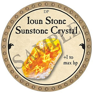 Ioun Stone Sunstone Crystal - 2025 (Gold) - C – Trent Tokens