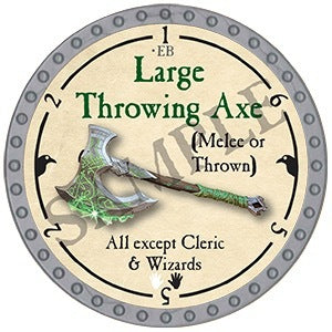 Large Throwing Axe - 2025 (Platinum) - UC – Trent Tokens