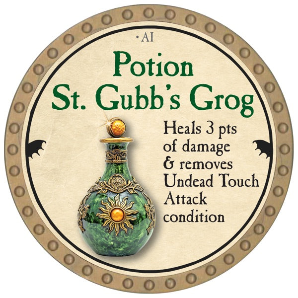 Potion St. Gubb's Grog - 2026 (Gold) - UC – Trent Tokens