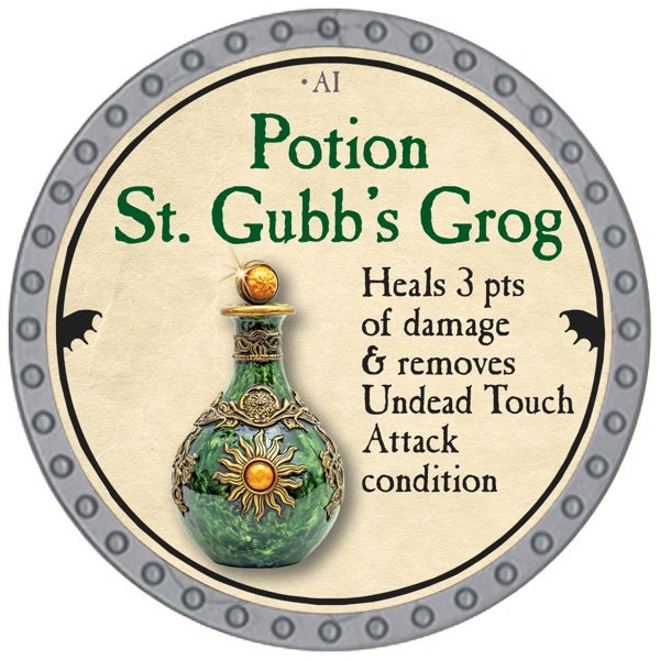 Potion St. Gubb's Grog - 2026 (Platinum) - UC – Trent Tokens