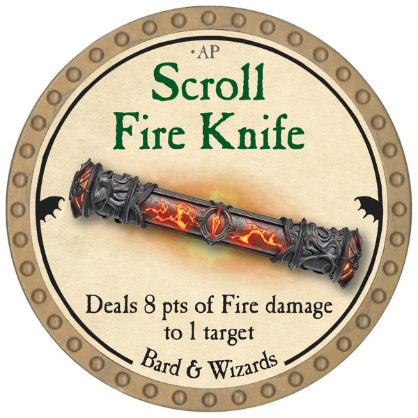 Scroll Fire Knife - 2026 (Gold) - UC – Trent Tokens