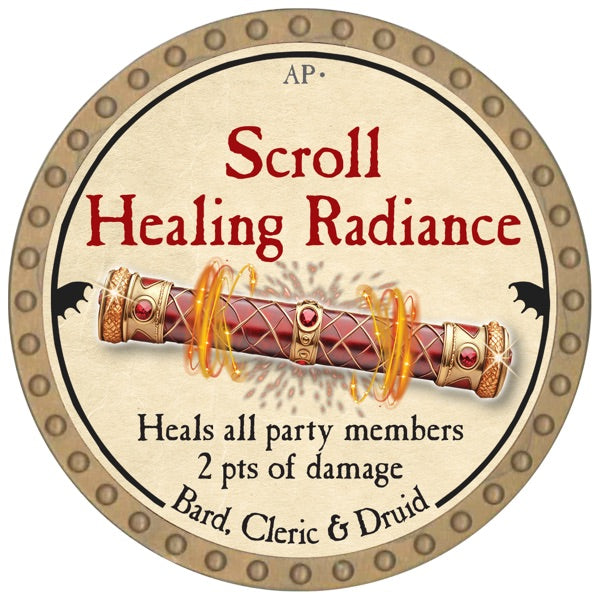 Scroll Healing Radiance - 2026 (Gold) - R – Trent Tokens