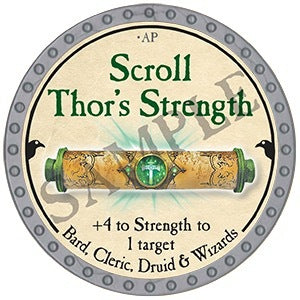 Scroll Thor's Strength - 2025 (Platinum) – Trent Tokens