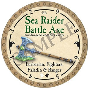 Sea Raider Battle Axe - 2025 (Gold) - UC – Trent Tokens
