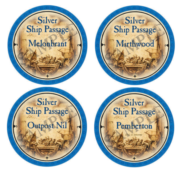 Silver Ship Passage Set - (Light Blue) - C3 – Trent Tokens