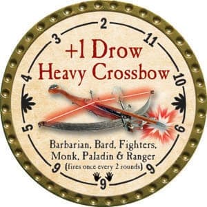 +1 Drow Heavy Crossbow - 2015 (Gold) – Trent Tokens