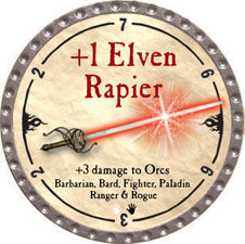 +1 Elven Rapier - 2010 (Platinum) - C37 – Trent Tokens
