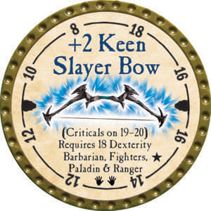 +2 Keen Slayer Bow - 2014 (Gold) - C117 – Trent Tokens