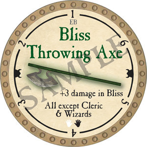 Bliss Throwing Axe - 2018 (Gold) - UC – Trent Tokens