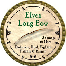 Elven Long Bow - 2010 (Gold) - UC – Trent Tokens