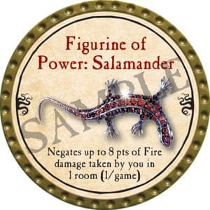 Figurine of Power: Salamander - 2016 (Gold) - R – Trent Tokens