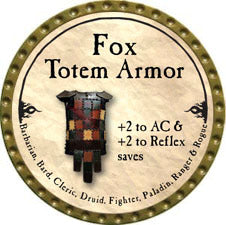 Fox Totem Armor - 2010 (Gold) – Trent Tokens
