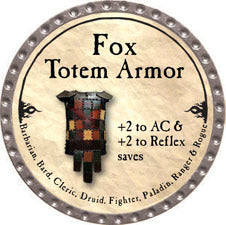 Fox Totem Armor - 2010 (Platinum) - C – Trent Tokens