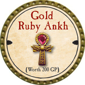 Gold Ruby Ankh - 2014 (Gold) – Trent Tokens