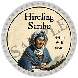 Hireling Scribe - 2024 (Light Gray) – Trent Tokens