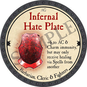 Infernal Hate Plate - 2018 (Onyx) - C26 – Trent Tokens
