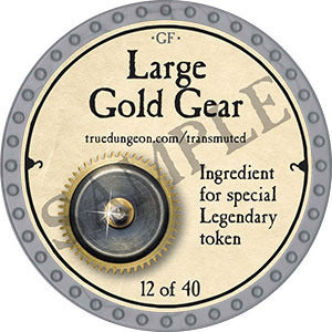 Large Gold Gear - 2022 (Platinum) - C26 – Trent Tokens