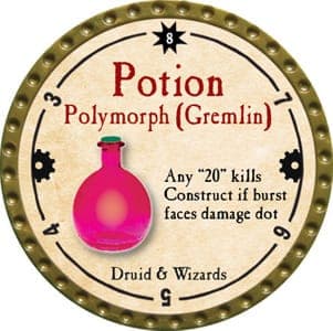 Potion Polymorph (Gremlin) - 2013 (Gold) – Trent Tokens