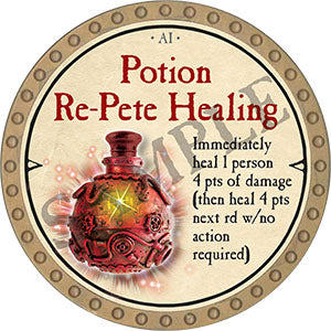 Potion Re-Pete Healing - 2021 (Gold) - C37 – Trent Tokens