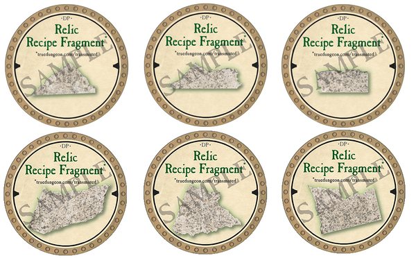 Relic Recipe Fragment Set - 2019 (Gold) - C17 – Trent Tokens