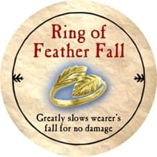 Ring of Feather Fall - 2005b (Wooden) - C37 – Trent Tokens
