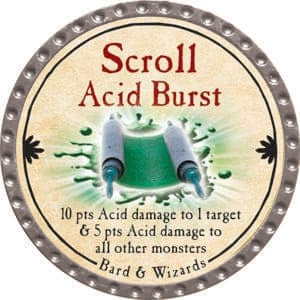 Scroll Acid Burst - 2015 (Platinum) – Trent Tokens
