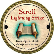 Scroll Lightning Strike - 2011 (Gold) - R – Trent Tokens