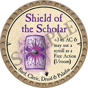 Shield of the Scholar - 2021 (Gold) - C007 – Trent Tokens