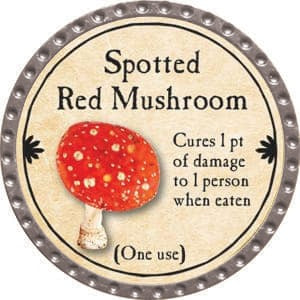 Spotted Red Mushroom - 2015 (Platinum) – Trent Tokens