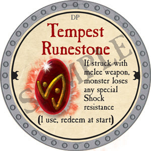 Tempest Runestone - 2018 (Platinum) - C37 – Trent Tokens