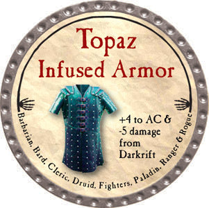 Topaz Infused Armor - 2012 (Platinum) - C37 – Trent Tokens